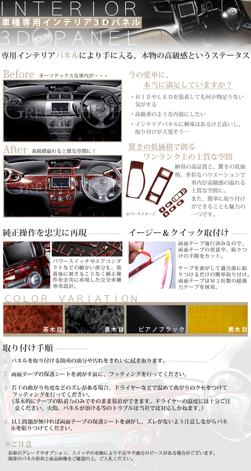 【新品】★★ドアパネル用 QNC2系 bB インテリアパネル 4p ピアノの落札情報詳細 - ヤフオク落札価格検索 オークフリー